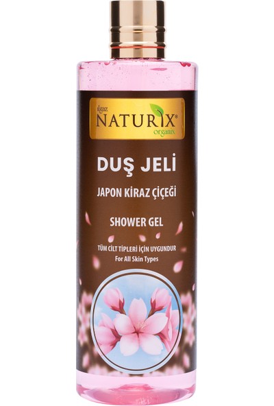 Naturix Organik Japon Kirazı Duş Jeli 400 ml Paraben Fosfat Içermez Kalıcı Aromatik Kokulu Duş Jeli Naturix Organik Japon Kirazı Duş Jeli 400 ml Paraben Fosfat Içermez Kalıcı Aromatik Kokulu Duş Jeli