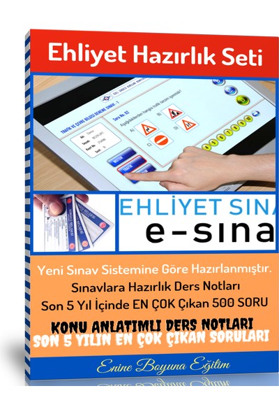 Enine Boyuna Eğitim Ehliyet Hazırlık Seti (Ehliyet Kitabı ve 500 Soruluk Deneme) Enine Boyuna Eğitim Ehliyet Hazırlık Seti (Ehliyet Kitabı ve 500 Soruluk Deneme)