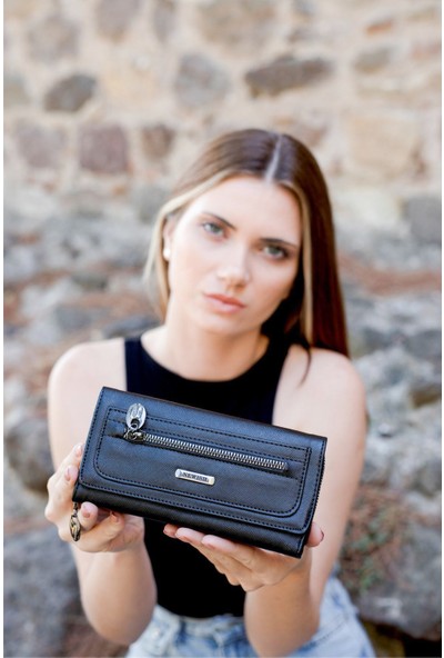 Newish Polo Şık Kadın Cüzdan Büyük Boy