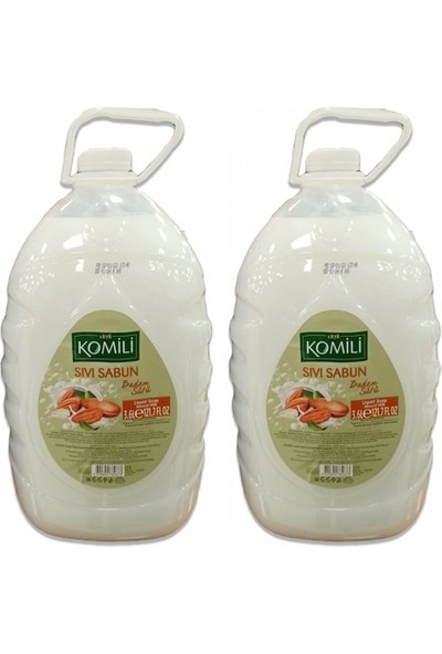 Komili Sıvı Sabun Badem Sütü 3,6 Lt x 2 Adet Komili Sıvı Sabun Badem Sütü 3,6 Lt x 2 Adet