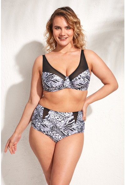 Ola Chıcas Balenli Tül Detaylı Toparlayıcı Bikini Takımı 206228 Ola Chıcas Balenli Tül Detaylı Toparlayıcı Bikini Takımı 206228