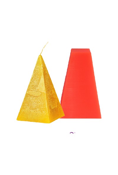 Kimyacınız Piramit Silikon Mum Kalıbı M-51