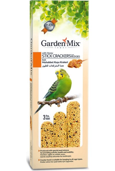 Garden Mix Ballı Kuş Krakeri 3 Lü Ballı