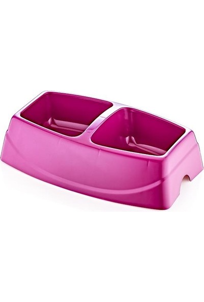 Omnipazar SY-5082 Büyük Ikili Evcil Hayvan Kedi Köpek Mama Kabı Mor