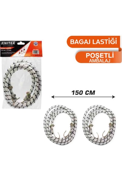 Knitex Bagaj Lastiği Yuvarlak 1.5mt Kalın KTX1028 Knitex Bagaj Lastiği Yuvarlak 1.5mt Kalın KTX1028