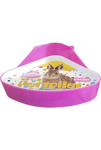 Carno Tavşan Tuvaleti Üçgen Pembe