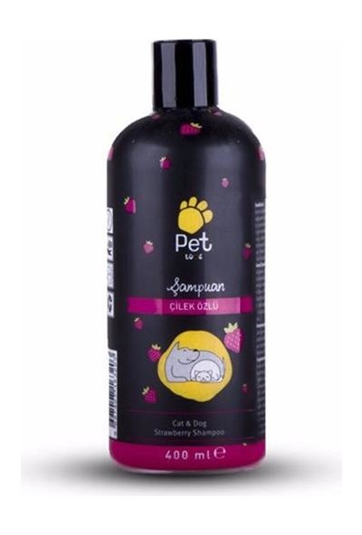 Pet Love Kedi ve Köpek Şampuanı Çilek Özlü 400 ml