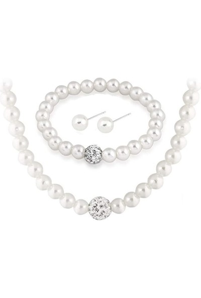 Ufuk Saten Gümüş Organik Inci Kolye Seti Ufuk Saten Gümüş Organik Inci Kolye Seti