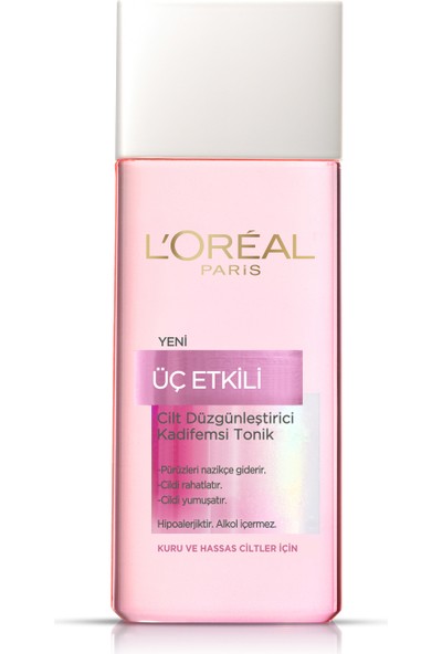 Loreal Paris Üç Etkili Tonik Cilt Düzgünleştirici Kadifemsi 200 ml