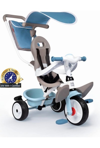 Smoby 3 Tekerlekli Çocuk Bisikleti 3'ü1 Arada Set- Mavi 741400 Smoby 3 Tekerlekli Çocuk Bisikleti 3'ü1 Arada Set- Mavi 741400