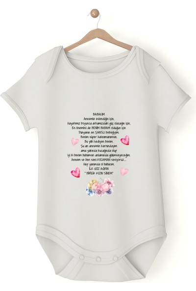 Pia Baby Babalar Gününe Özel Babaya Mektup Bebek Zıbın - Kız