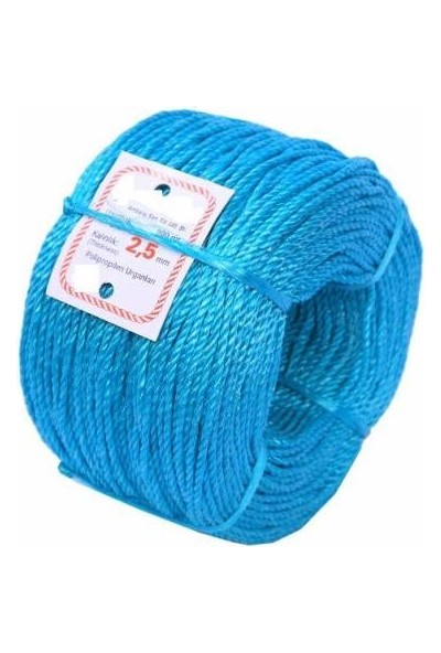 Ne Alırsan Ucuz Mavi Halat Çamaşır Bayrak ipi 200M - 2,5mm Ne Alırsan Ucuz Mavi Halat Çamaşır Bayrak ipi 200M - 2,5mm