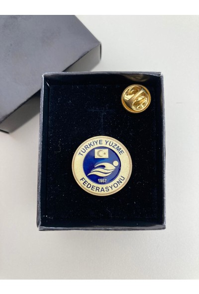 Bindalhediyelik Türkiye Yüzme Federasyonu Pirinç Yaka Rozeti