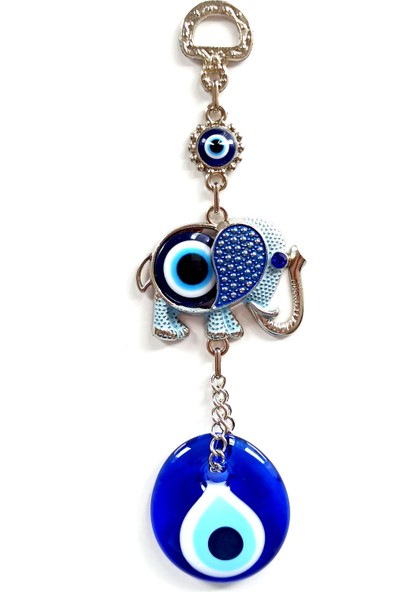 Cam Nazar Boncuklu Filli Mini Duvar Süsü