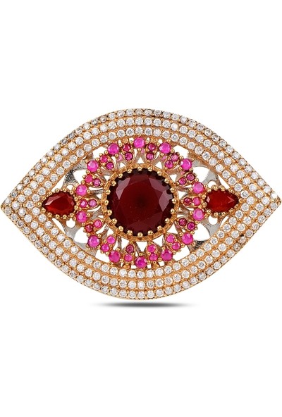 Silverlina Gümüş Zirkon Taşlı Otantik Broş