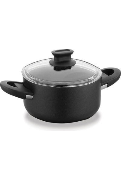 Korkmaz A2873 Lina Tencere 24*12,5 Siyah