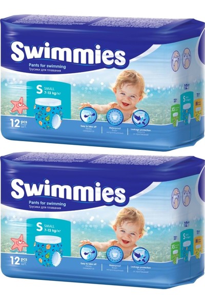 Canbebe Ontex Swimmies Mayo Bebek Bezi Small-Küçük 7-13KG 24'lü (2'li Set) Canbebe Ontex Swimmies Mayo Bebek Bezi Small-Küçük 7-13KG 24'lü (2'li Set)