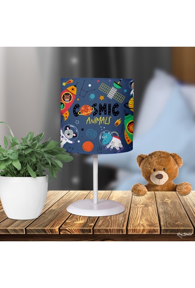 Rivaİstanbul Kozmik Hayvanlar Çocuk Odası Abajur
