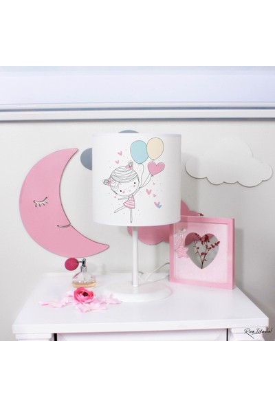 Rivaİstanbul Balonlu Kız Çocuk Odası Abajur