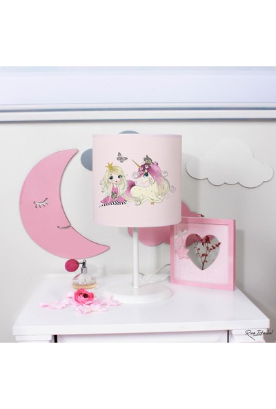 Rivaİstanbul Şeker Kız Pony Çocuk Odası Abajur