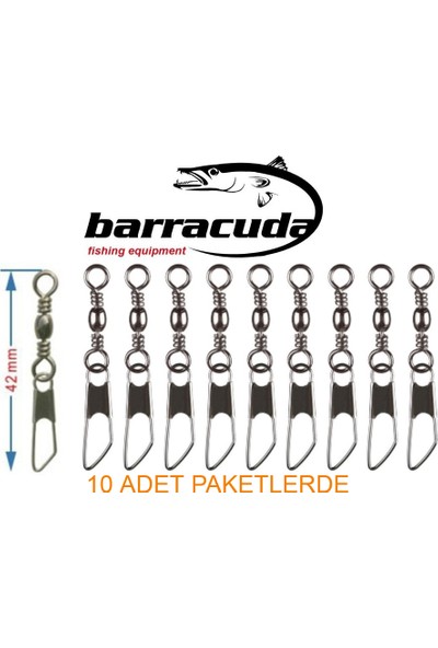 Barracuda 2 No Kılipsli Fırdöndü 10'lu Barracuda 2 No Kılipsli Fırdöndü 10'lu