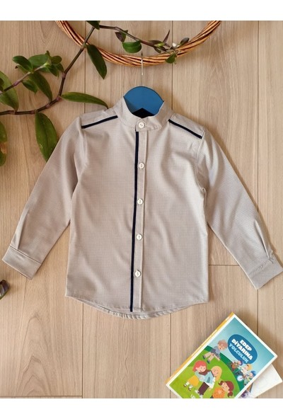 Dolly Stil Dolly Childs Erkek Çocuk Krem Hakim Yaka Gömleği