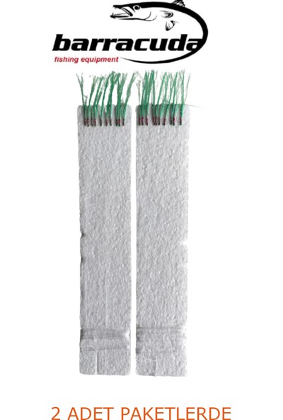 Barracuda 10 Iğneli Ince Takım Köpük Çapari 2 Adet Barracuda 10 Iğneli Ince Takım Köpük Çapari 2 Adet