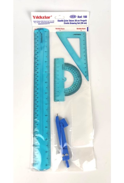 Yıldızlar Elastik Çizim Seti 30 cm Mavi Yıldızlar Elastik Çizim Seti 30 cm Mavi