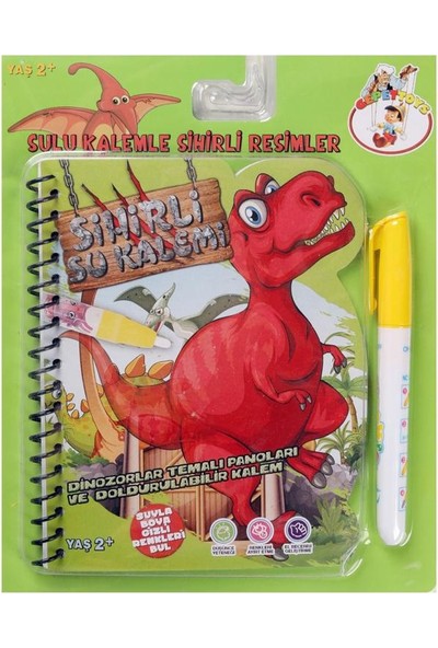 Dinazorlar Water Painting Sihirli Sulu Kalem ile Boyama Kitabı