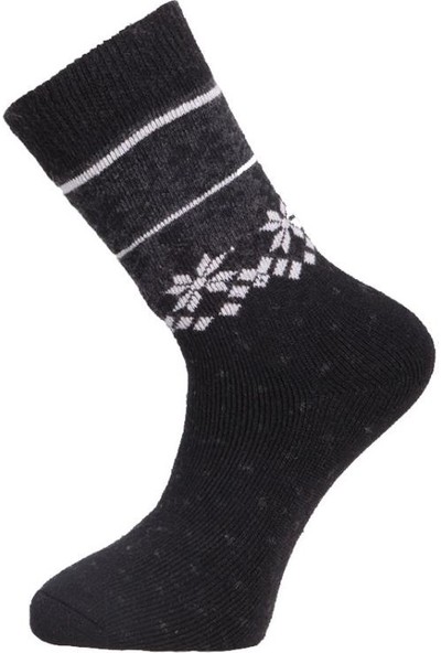 Panthzer Casual Wool Erkek Çorap Siyah Siyah