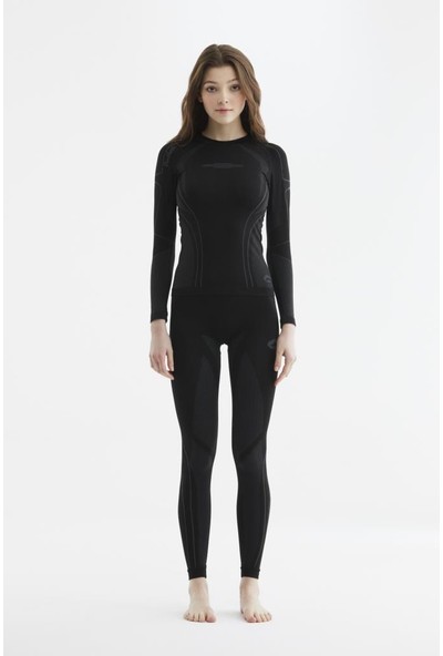 Panthzer Ceramic Uzun Kollu Polygiene Kadın Üst Içlik Siyah/gri Panthzer Ceramic Uzun Kollu Polygiene Kadın Üst Içlik Siyah/gri