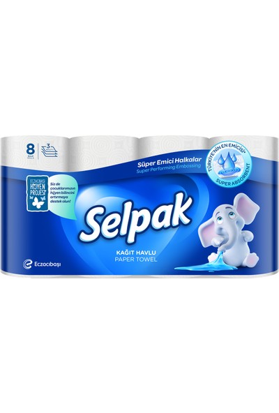 Selpak Hijyen 8'li Kağıt Havlu