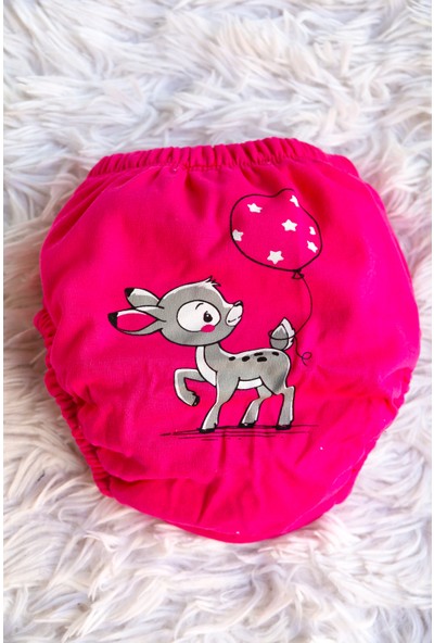 Poopes Kız Bebek Fuşya Ceylanlı Alıştırma Külodu Poopes Kız Bebek Fuşya Ceylanlı Alıştırma Külodu