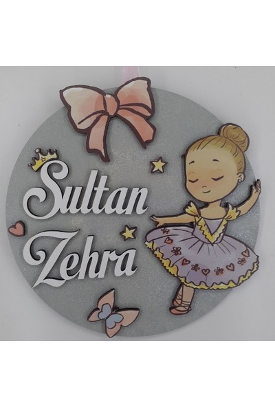 Deniz Tasarım Bebek - Çocuk Kapı Süsü / Pano Balerinli Isme Özel Deniz Tasarım Bebek - Çocuk Kapı Süsü / Pano Balerinli Isme Özel