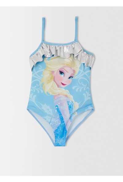 Defacto Kız Çocuk Frozen Lisanslı Esnek Mayo T3506A621SM