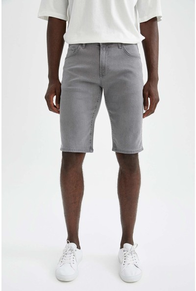 Defacto Slim Fit Jean Bermuda Şort U4786AZ21SM
