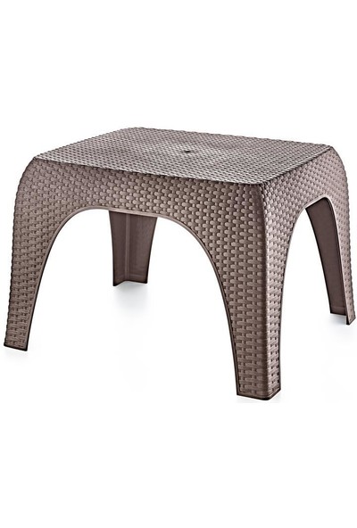 Omnipazar SY-2590 Hasır Model Sehpa Bahçe Sehpası Kahverengi Omnipazar SY-2590 Hasır Model Sehpa Bahçe Sehpası Kahverengi