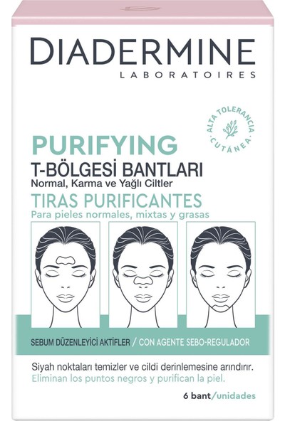 Diadermine Arındırıcı T Bölgesi Bantları Tek Kutu 6 Adet