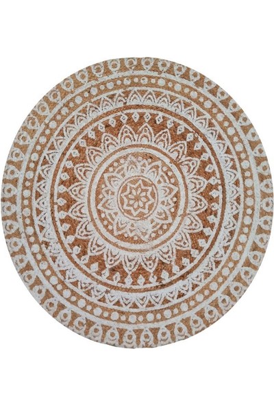 Giz Home Bolero Natural Jüt Halı P29-30 White