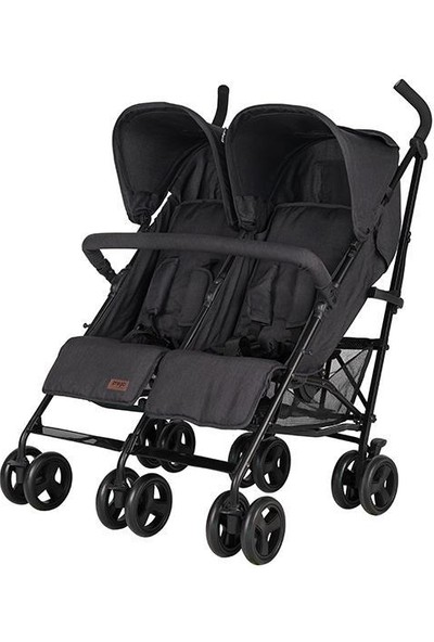 PREGO 2074 Monart Ikiz Bebek Arabası Gri PREGO 2074 Monart Ikiz Bebek Arabası Gri