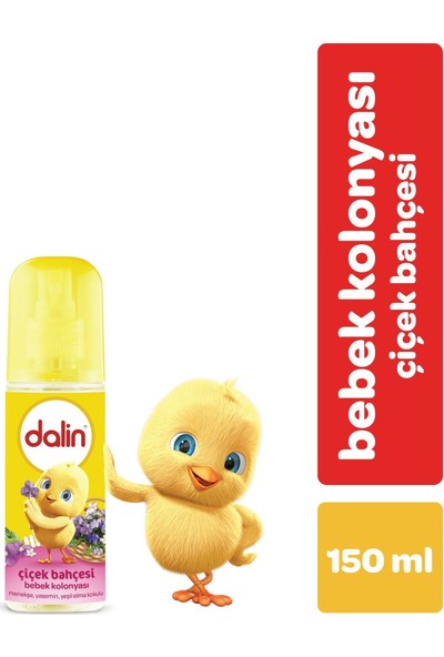 Dalin Sprey Bebek Kolonyası Çiçek Bahçesi 150 ml Dalin Sprey Bebek Kolonyası Çiçek Bahçesi 150 ml