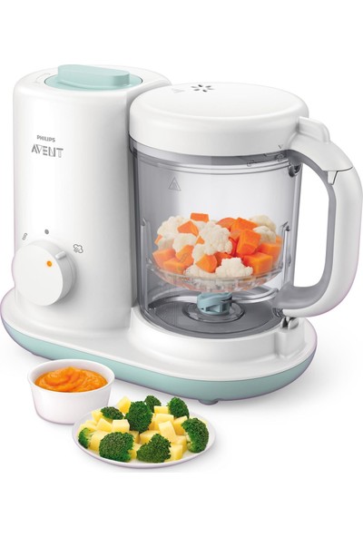 Philips Avent 2'si 1 Arada Buharlı Pişirici Blender Philips Avent 2'si 1 Arada Buharlı Pişirici Blender