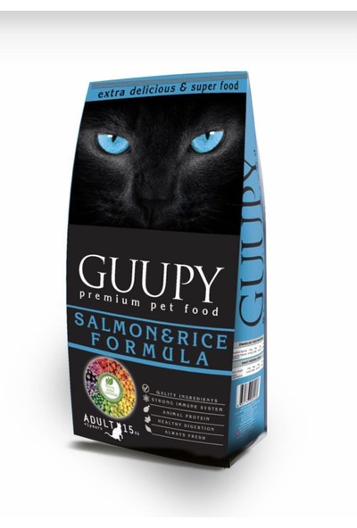 Guupy Somonlu Yetişkin Kedi Maması 15 kg Guupy Somonlu Yetişkin Kedi Maması 15 kg