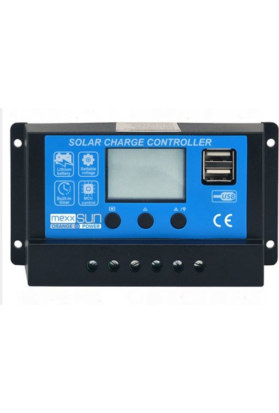 Mexxsun 20A Pwm Solar Güneş Paneli Akü Şarj Regülatörü 12/24V (BY20)
