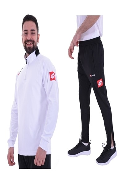 Lotto Eşofman Takımı, R8923HORZ Lotto Antrenman Eşofman Takımı Beyaz