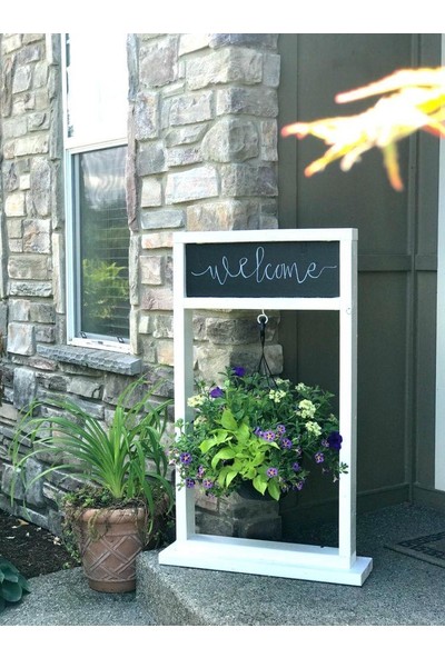 woodywood Dekoratif Ahşap Çiçeklik Saksı Standı