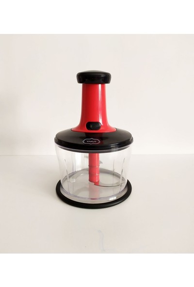 Çelik Bıçaklı Basmalı El Rondosu Kırmızı