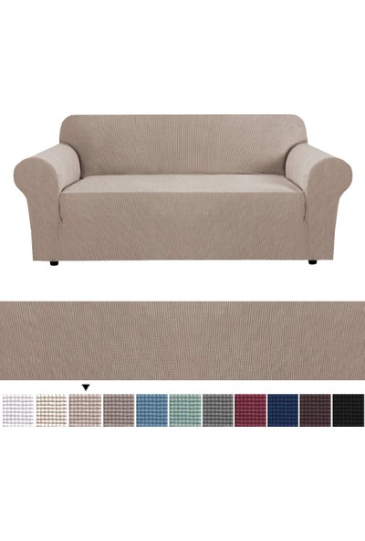 Bogda Bogda Bal Peteği Desen Streç Lastıklı Esnek Koltuk Kanepe Kılıfı 3 Kişilik Kemik Bogda Bogda Bal Peteği Desen Streç Lastıklı Esnek Koltuk Kanepe Kılıfı 3 Kişilik Kemik