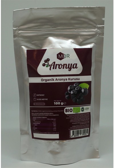Organik Aronya Kurusu 100 gr Aronya Meyvesi Organik Aronya Kurusu 100 gr Aronya Meyvesi