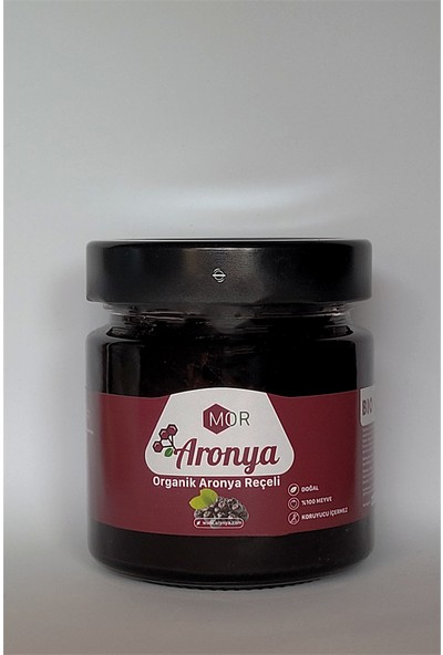 Organik Aronya Reçeli 225 gr Katkısız Organik Aronya Reçeli 225 gr Katkısız